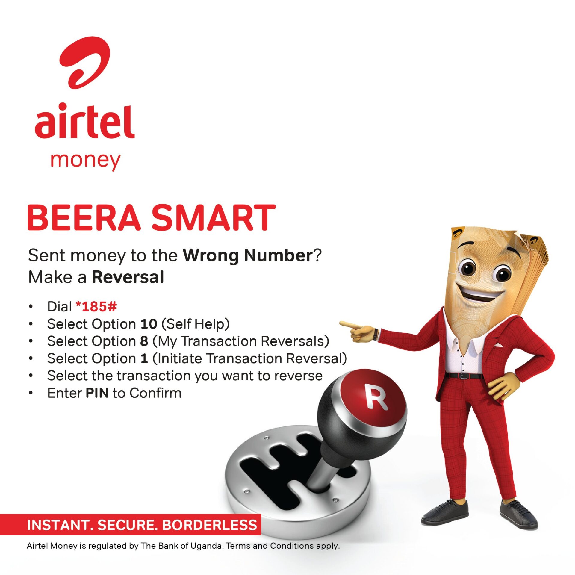 How to Reverse Mobile Money Sent to a Wrong Number on Airtel Uganda